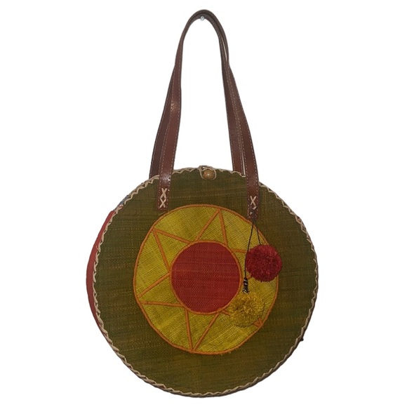 Hand Crafted | Bags | Handmade Straw Beach Bag Summer Tote | Poshmark